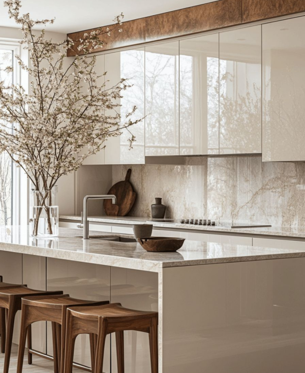 White Glossy Slab - Starvia